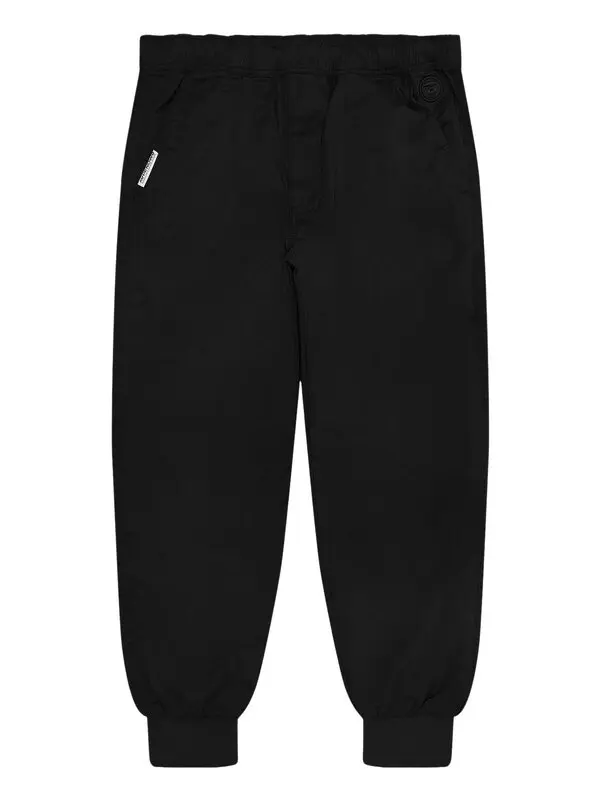 AAPE BY *A BATHING APE Now Moonface Logo Tapered Jogger Pants - Black