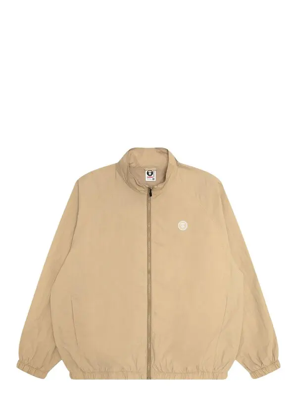 AAPE Now Moonface Logo Windbreaker Jacket 'beige/light - Tan
