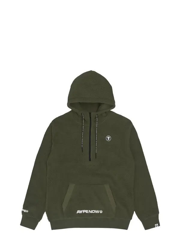 AAPE BY *A BATHING APE Zipped Neck Hoodie 'khaki - Tan