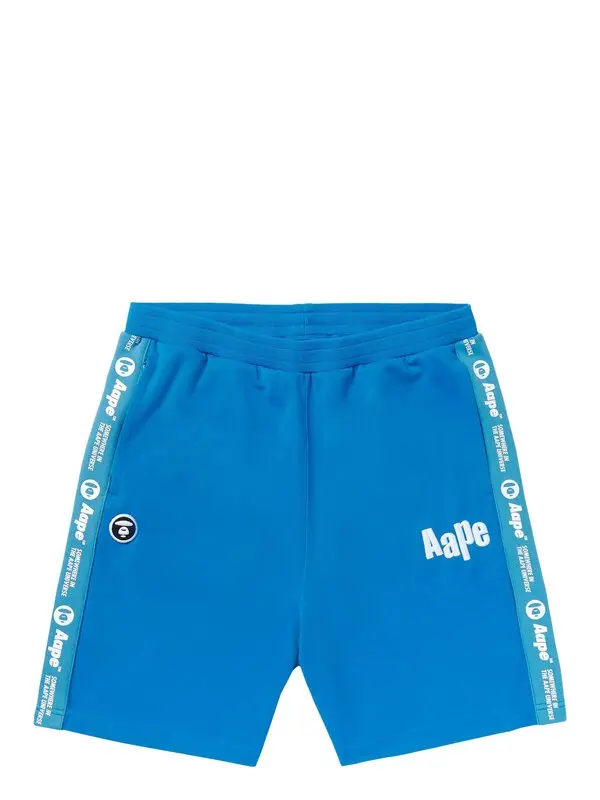 AAPE Moonface Embroidered Sweat Shorts - Blue