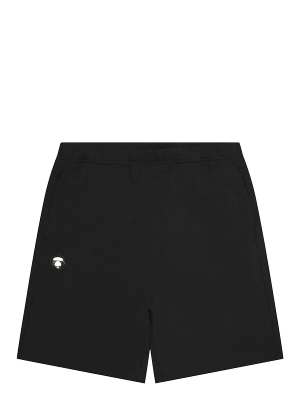 AAPE BY *A BATHING APE Now Moonface Logo Sweat Shorts - Black
