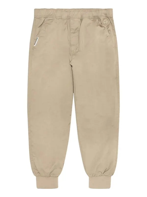 AAPE BY *A BATHING APE Now Moonface Logo Tapered Jogger Pants 'beige/grey - Tan