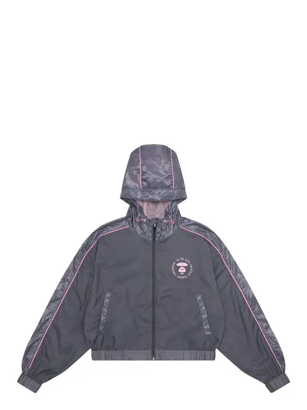 AAPE Moonface Camo-panelled Hooded Zip Jacket /dark - Blue