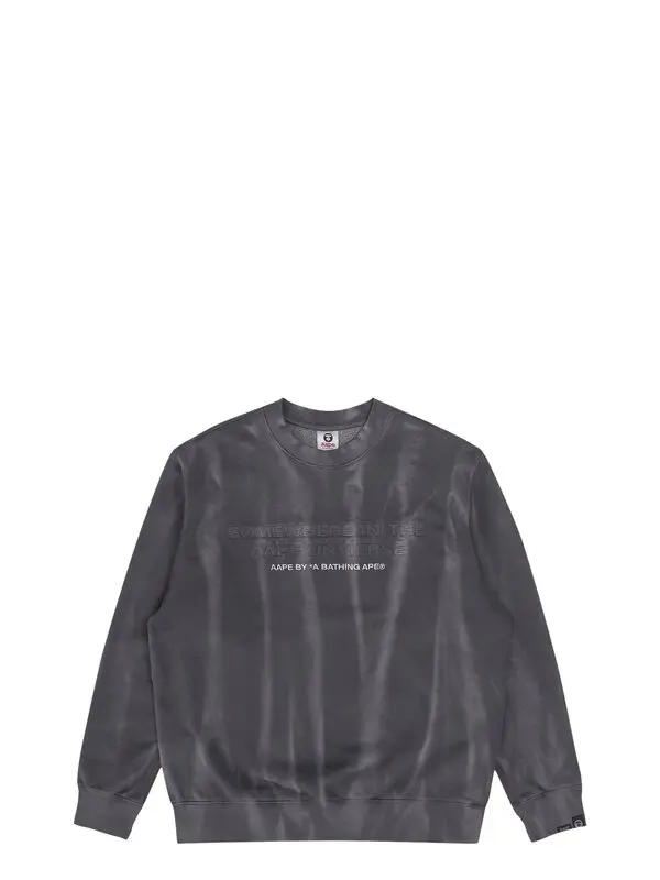 AAPE Embroidered Tie-dye Sweatshirt /black - Grey