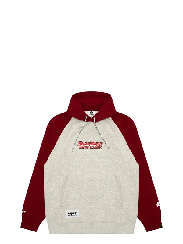 AAPE R Printed Hoodie 'burgundy - Red