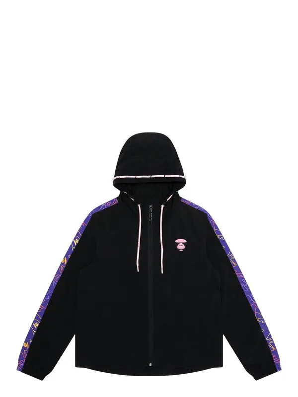 AAPE BY *A BATHING APE Moonface Hooded Zip Jacket - Black