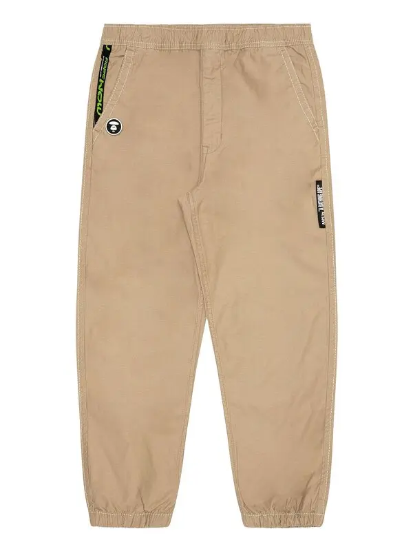 AAPE BY *A BATHING APE Moonface Tapered Relaxed Pants 'beige - Tan