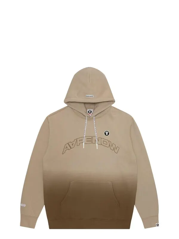 AAPE BY *A BATHING APE Moonface Patch Gradient Hoodie 'beige/grey - Tan