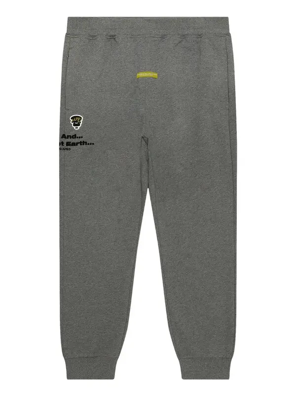 AAPE BY *A BATHING APE Logo Sweatpants /heather - Grey