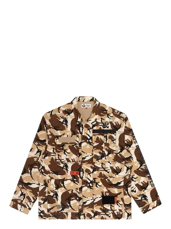 AAPE BY *A BATHING APE Somewhere Shirt 'beige/multi - Tan