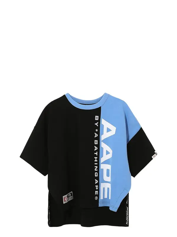 AAPE BY *A BATHING APE Colour Block Logo Sweatshirt - Black