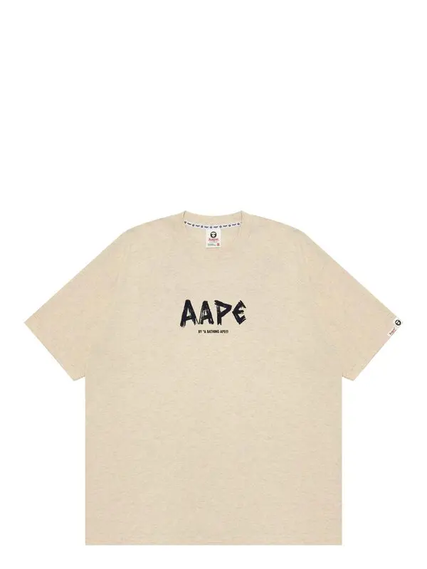 AAPE Unvs Graphic Tee 'beige/heather - Tan