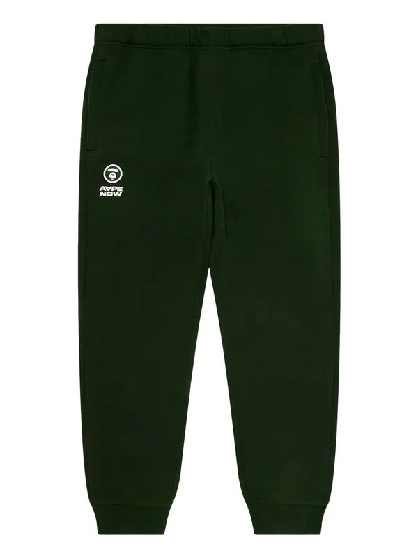 AAPE BY *A BATHING APE Moonface Logo Sweatpants /dark - Green
