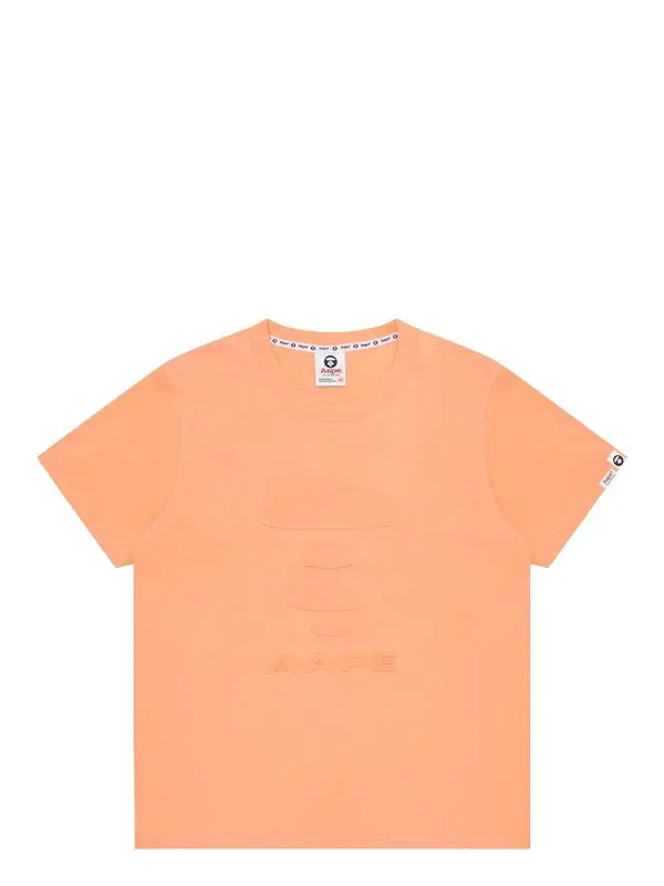 AAPE Moonface Embossed Tee /light - Orange