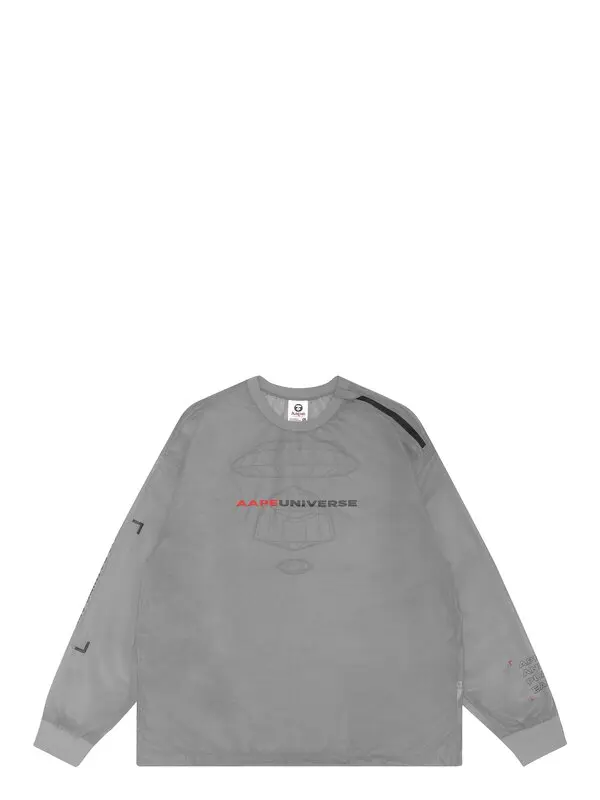 AAPE Sheer Logo Print Tee - Grey