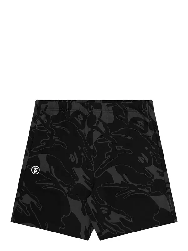 AAPE BY *A BATHING APE Now Spades Moonface Logo Short Sleeve Tee 'navy - Blue