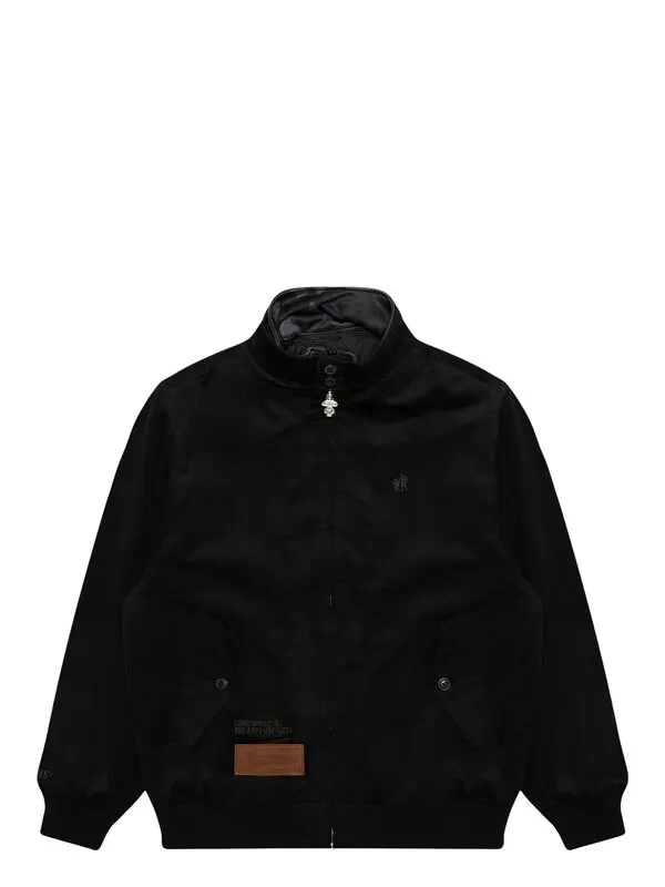 AAPE BY *A BATHING APE Logo Embroidered Corduroy Jacket - Black