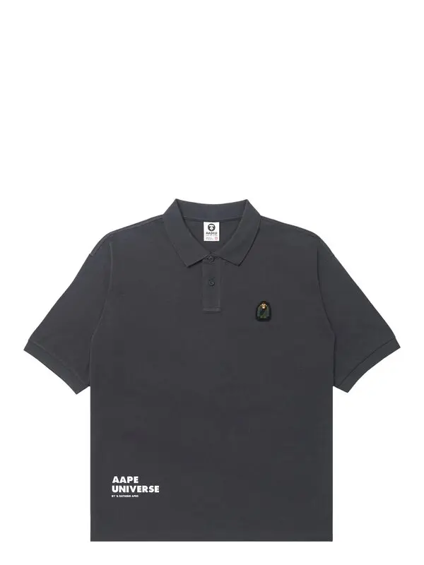 AAPE R Alfa Patch Polo - Grey