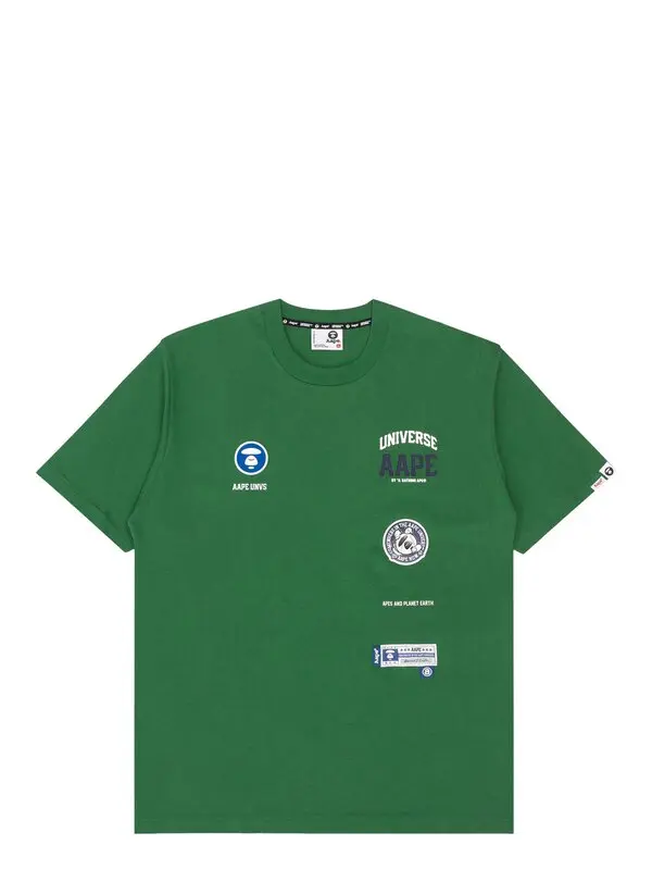 AAPE Moonface Patch Logo Tee /dark - Green
