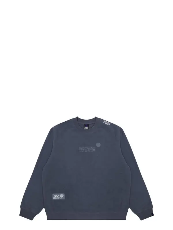 AAPE BY *A BATHING APE Moonface Patch Fleece Sweatshirt /light - Grey