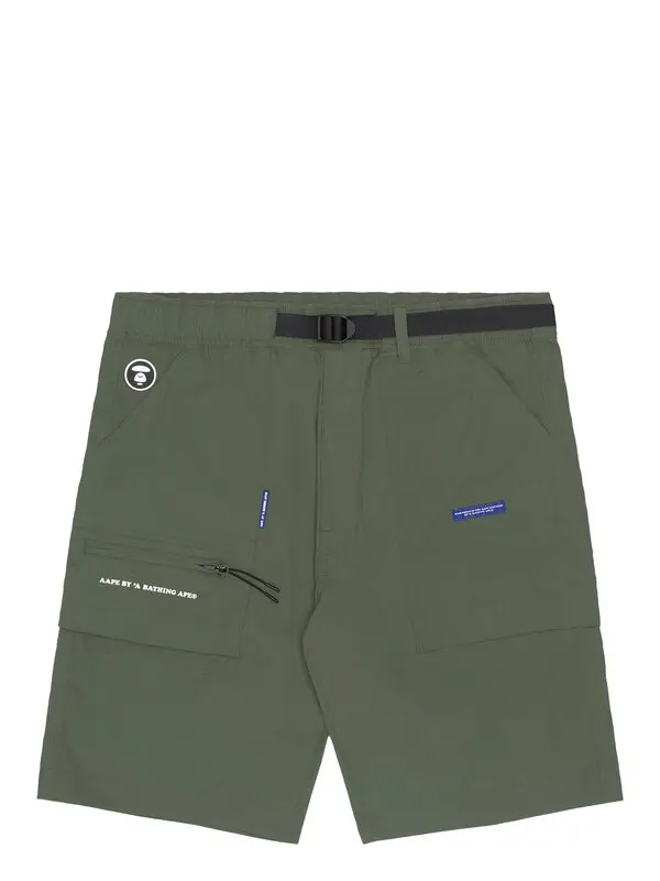AAPE BY *A BATHING APE Moonface Belted Shorts 'khaki/dark - Tan