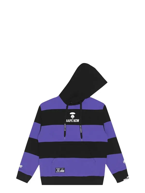 AAPE Striped Hoodie - Black