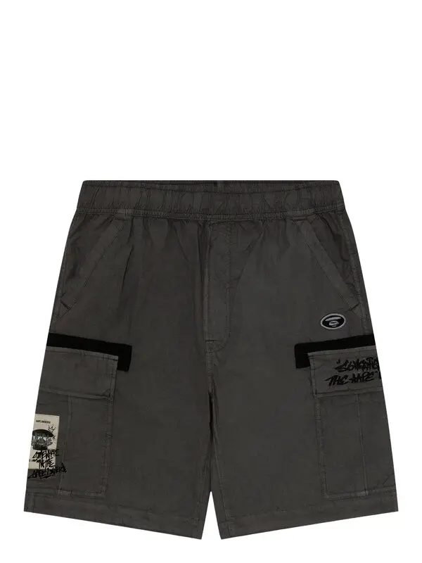 AAPE Moonface Cargo Shorts - Black