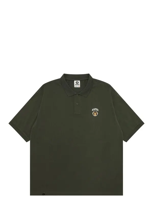 AAPE R Polo Shirt 'khaki/grey - Tan