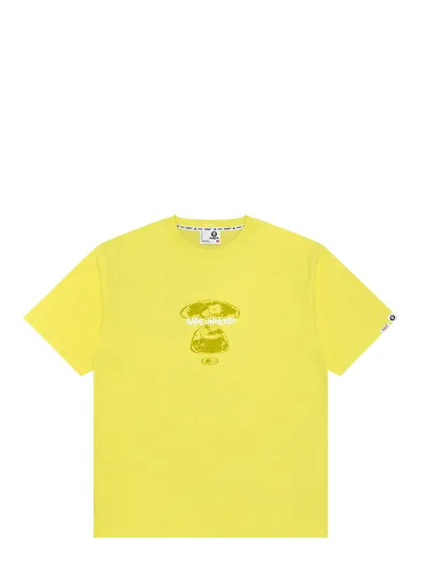 AAPE Moonface Universe Tee /beige - Yellow