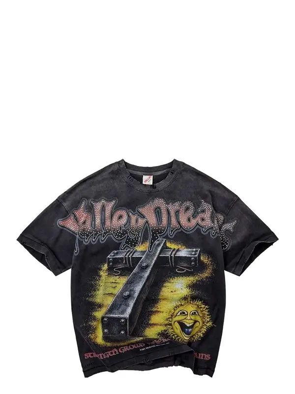 VALE FOREVER Iron Cross Bling Tee - Black