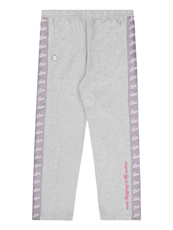 AAPE BY *A BATHING APE Moonface Patch Logo Tape Sweatpants /heather - Grey