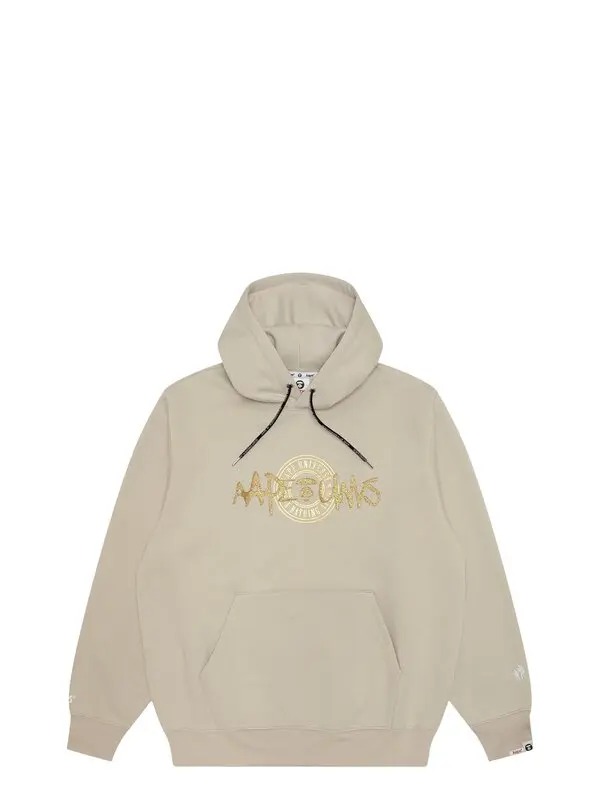 AAPE BY *A BATHING APE Logo Basic Hoodie /yellow - Grey