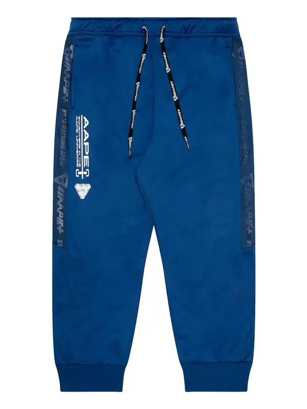 AAPE BY *A BATHING APE Moonface Patch Jersey Sweatpants - Blue