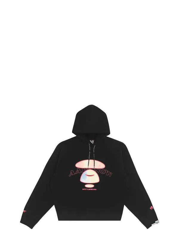 AAPE BY *A BATHING APE Moonface Embroidered Hoodie - Black
