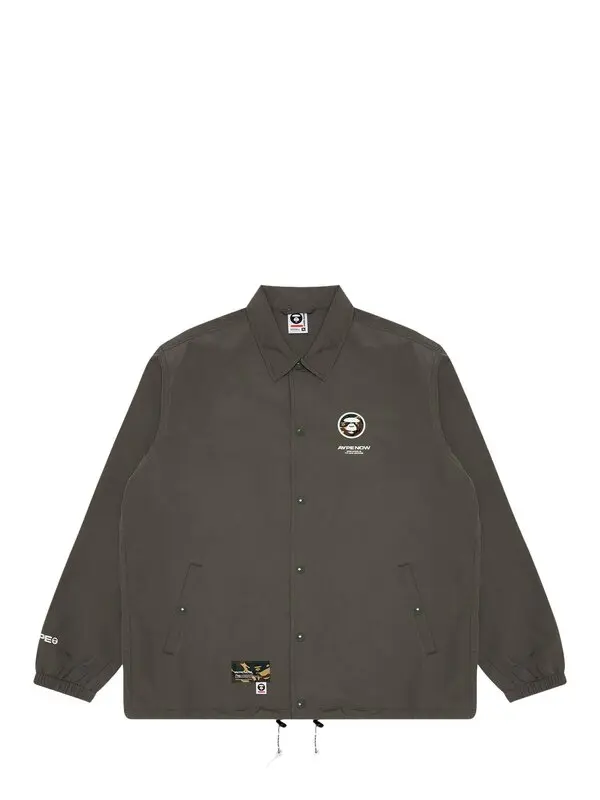 AAPE BY *A BATHING APE Moonface Patch Coach Jacket 'khaki/grey - Tan