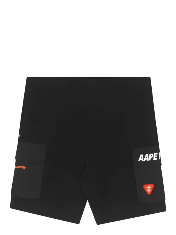 AAPE Moonface Cargo Shorts - Black