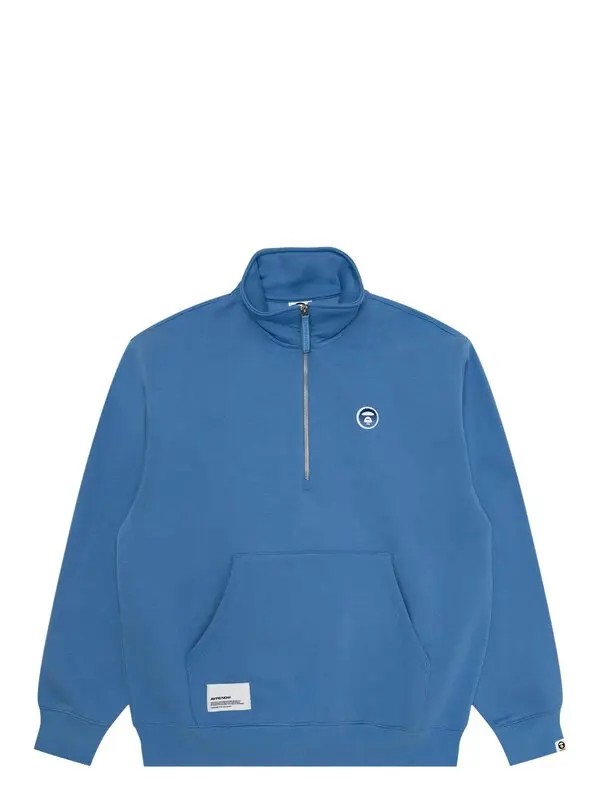 AAPE Now Half Zip Sweater - Blue