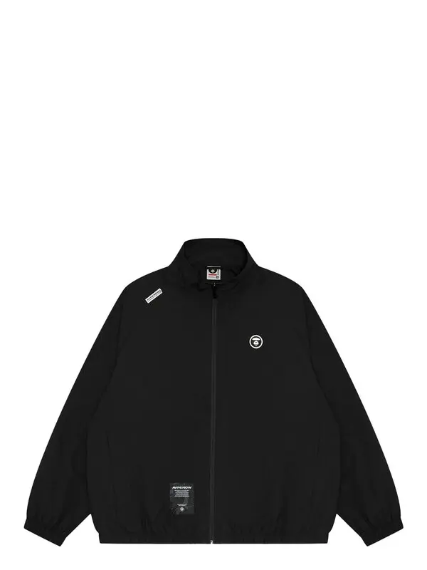 AAPE BY *A BATHING APE Moonface Logo Zip-up Jacket - Black