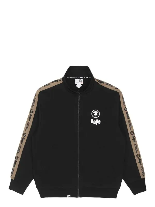 AAPE BY *A BATHING APE Moonface Patch Zip-up Track Jacket - Black