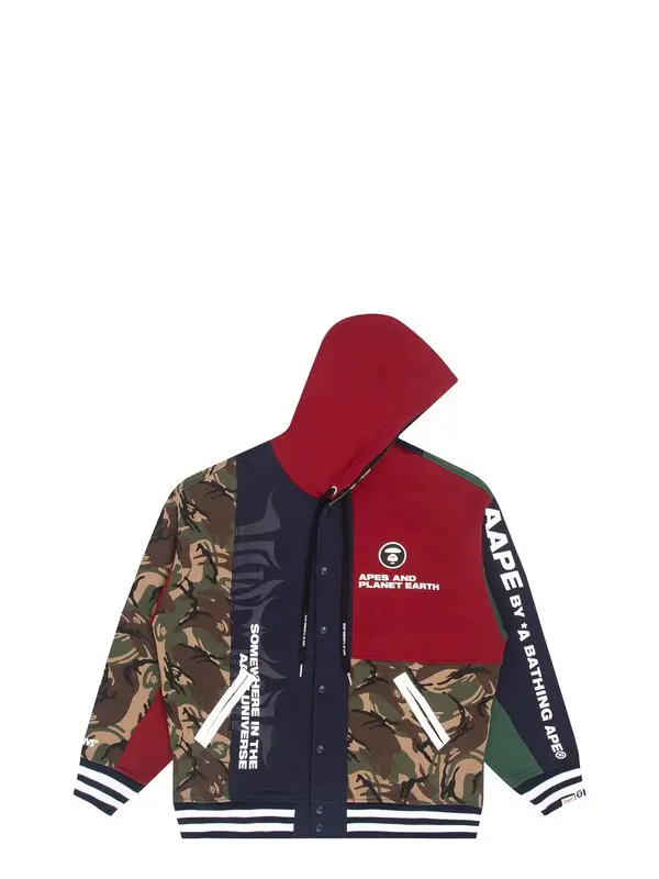 AAPE BY *A BATHING APE Buttoned Hoodie 'navy - Blue
