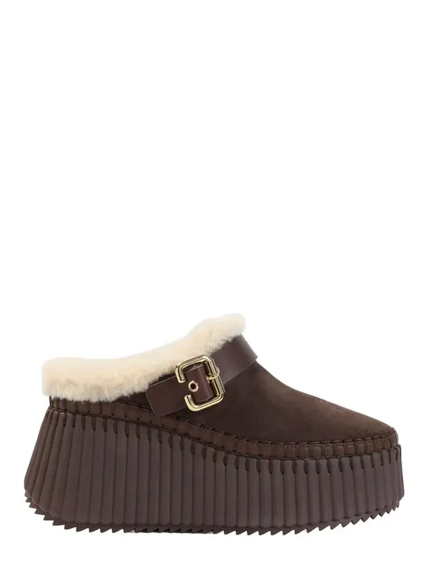 Chloé Nama Mule - Brown