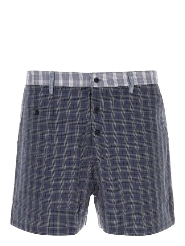 Gimaguas Ruben Check Shorts For - Darkblue