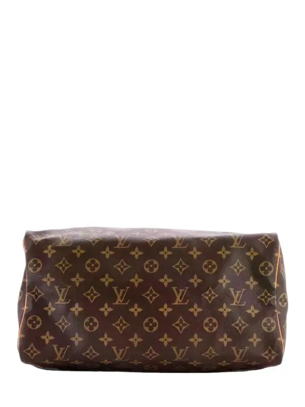 LOUIS VUITTON Speedy Handbag Monogram Canvas 35 Satchel - Brown