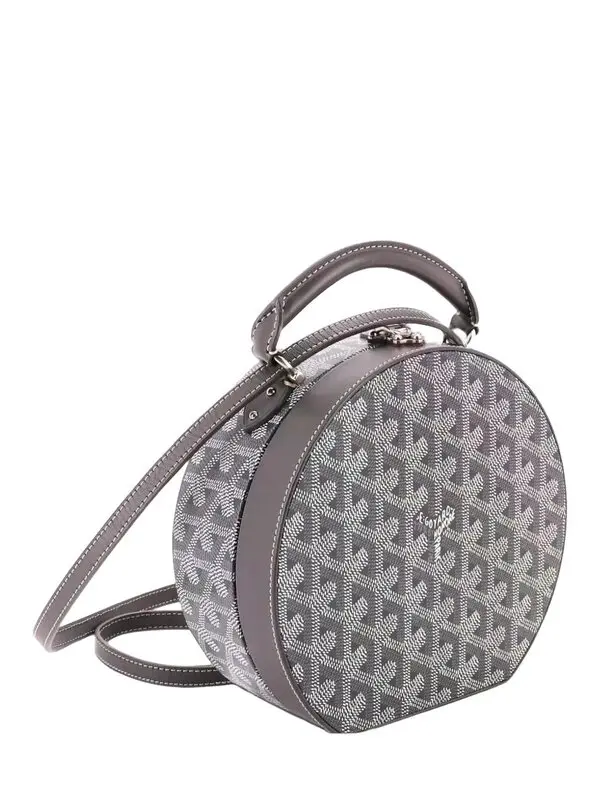 Goyard Alto Hatbox Bag Coated Canvas Satchel - Grey