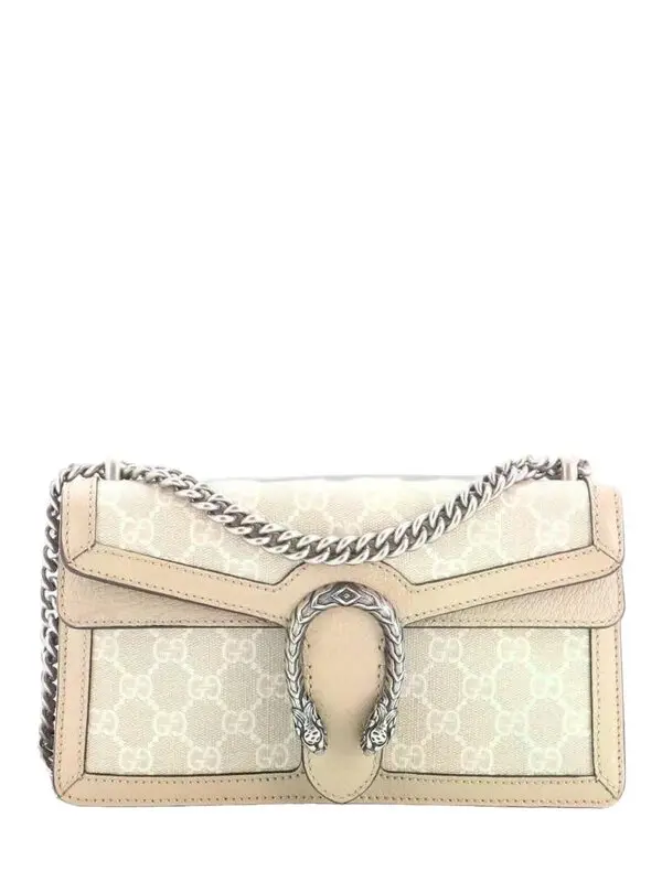 Gucci Dionysus Bag Gg Coated Canvas With Leather Small Shoulder Bag - Grey