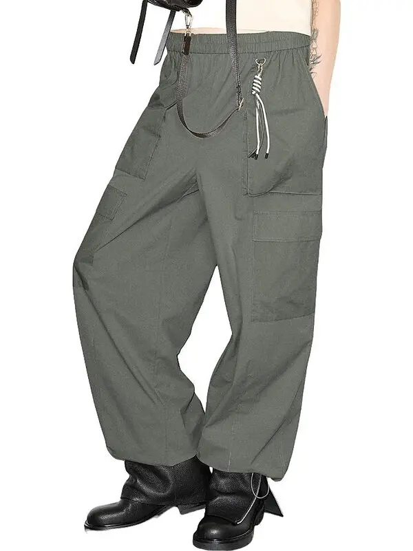 Max & Co. Ondina Oversized Cinched Cargo Pants - Kaki