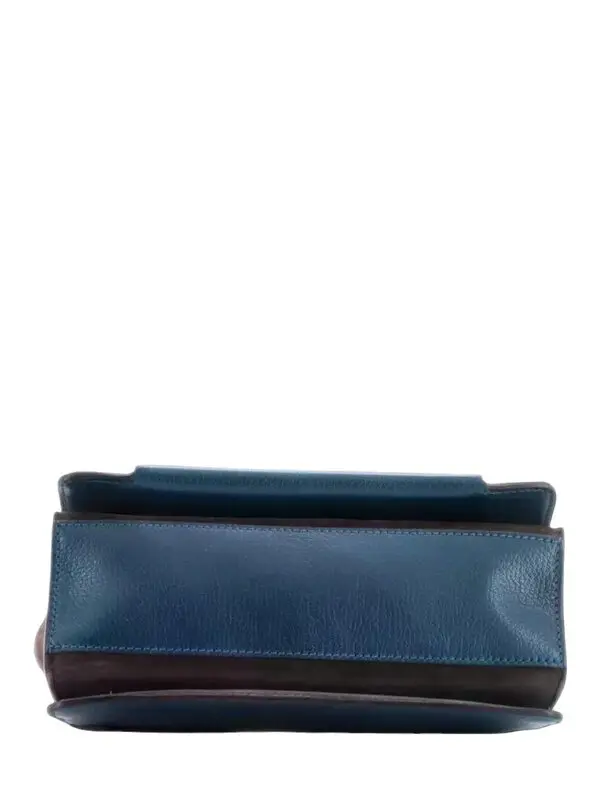 Givenchy Gv3 Flap Bag Leather With Suede Small Crossbody Bag - Black
