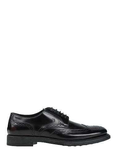 TOD'S Lace-up Shoes Size Leather - Black