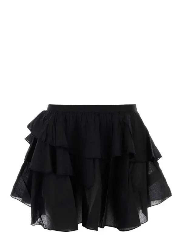Gimaguas Joan Ruffled Mini Skirt - Black
