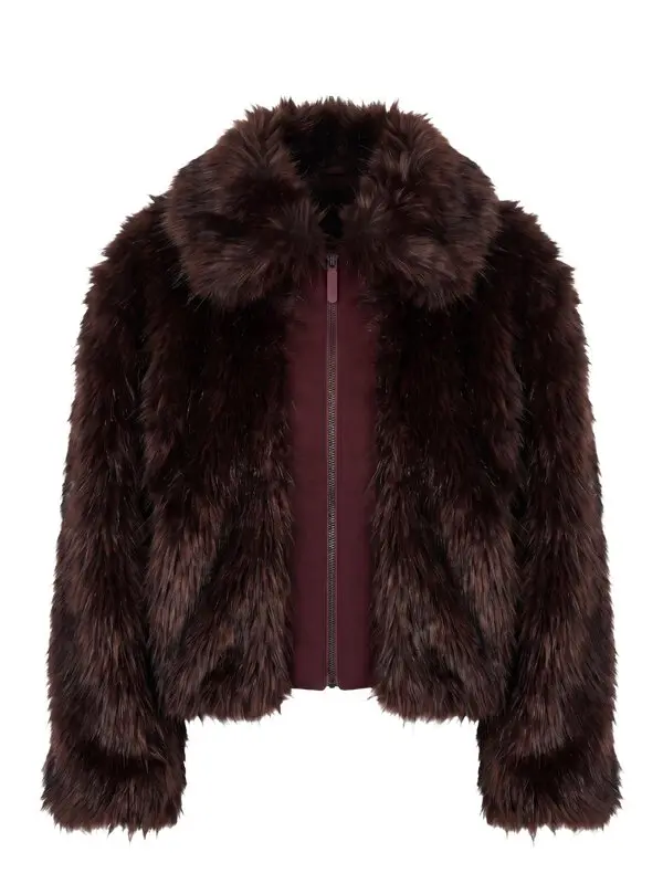Mackage Nanny Faux Fur Jacket - Brown